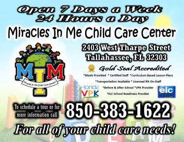 Miracles In Me Child Care Center - Tallahassee Times